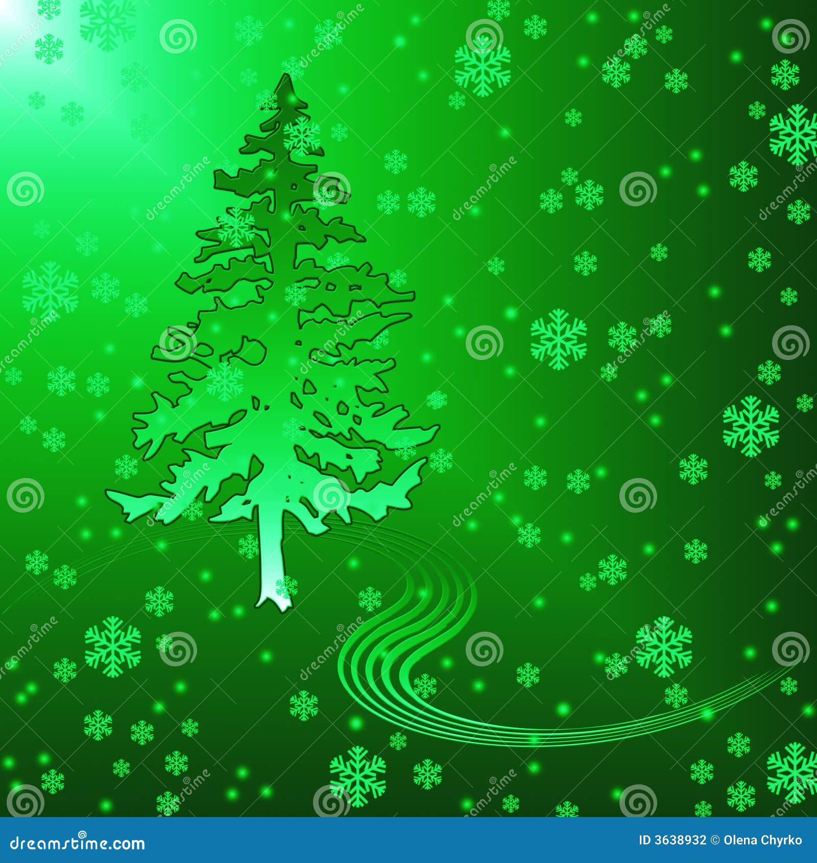 Fur-tree stock illustration. Illustration of graphic, happy - 3638932