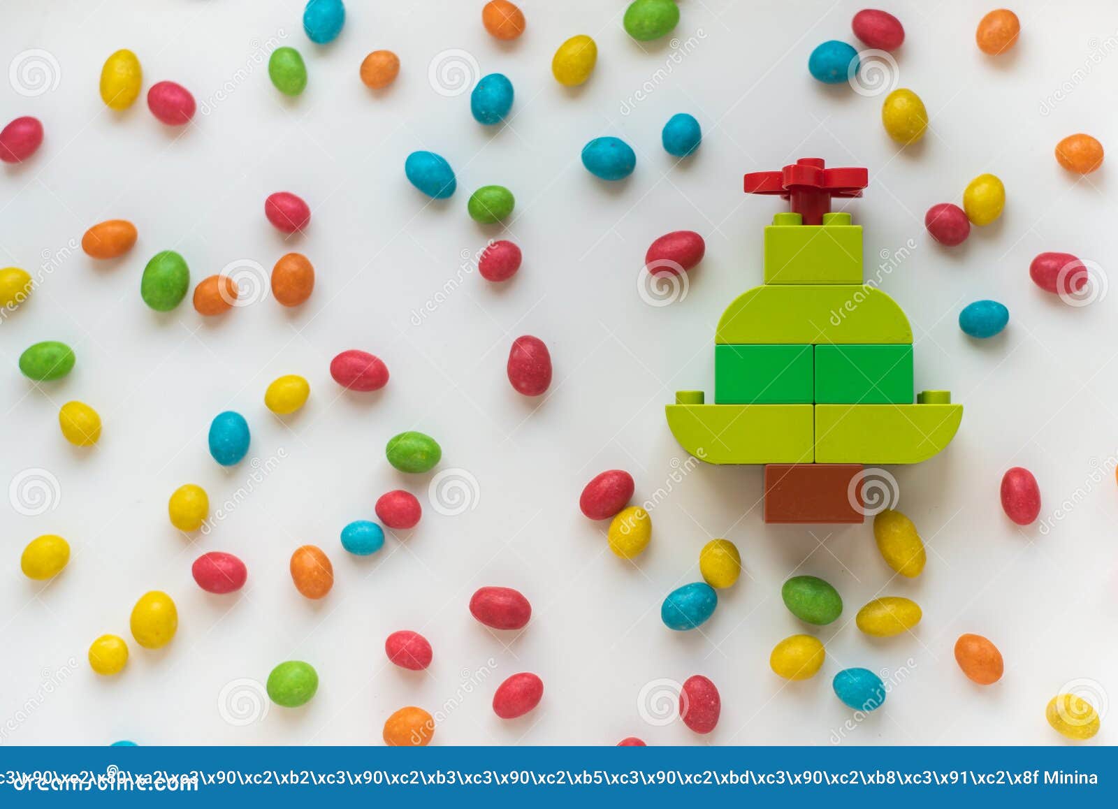 Fur-tree from the Constructor and Multicolored Spots on a White ...