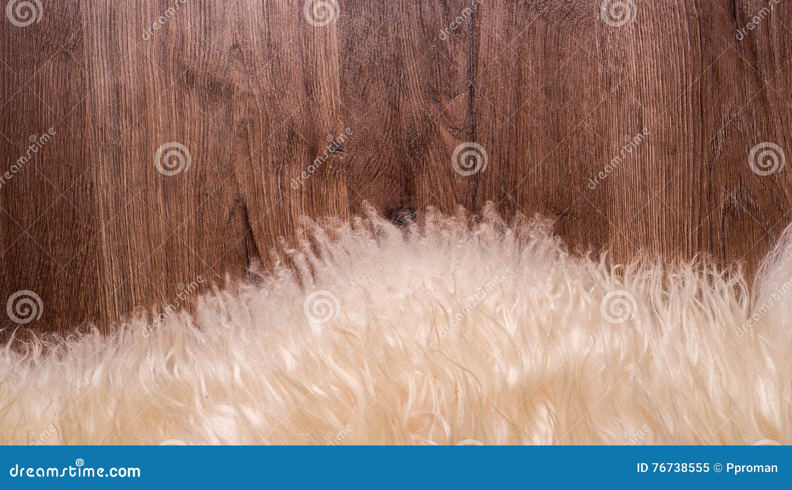 Fur on wood floor stock image. Image of decorative, macro - 76738555