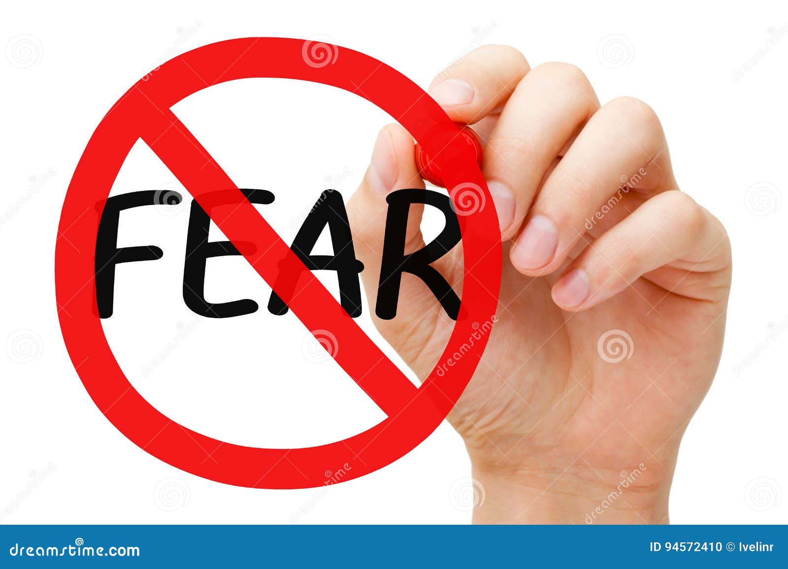 Furcht-Verbotszeichen-Konzept Stockfoto - Bild von ermittlung, hand ...