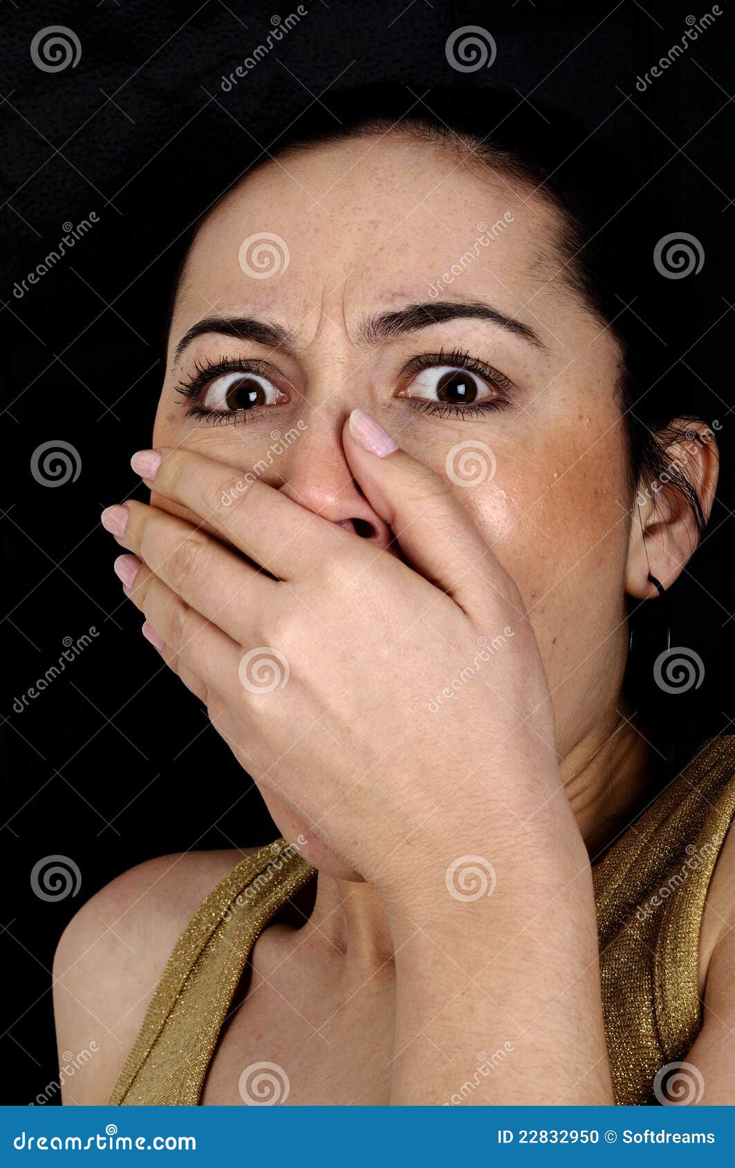 Furcht vor dem Zeuge stockfoto. Bild von emotional, konzept - 22832950