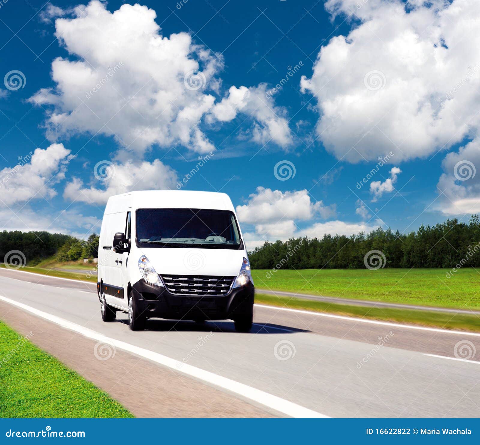 Furgone di consegna bianco fotografia stock. Immagine di rimorchio ...