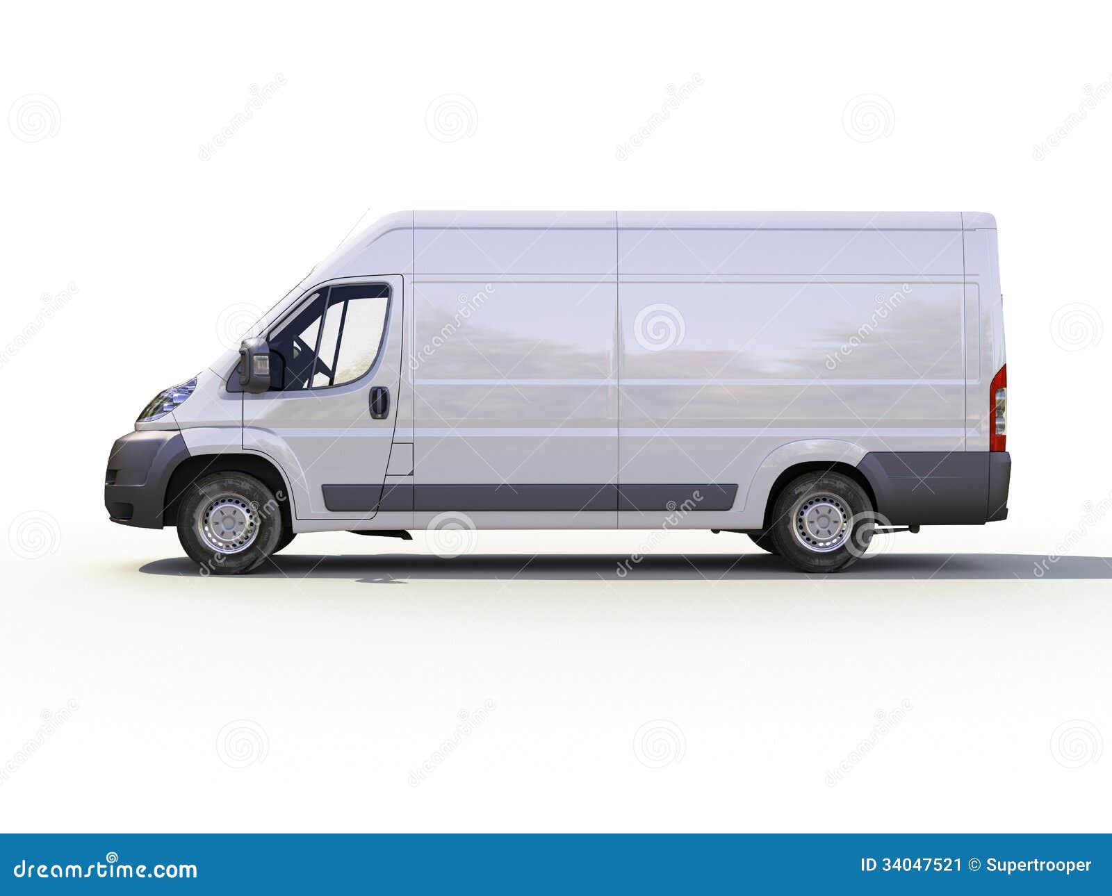 Furgone Di Consegna Commerciale Bianco Immagine Stock - Immagine di ...