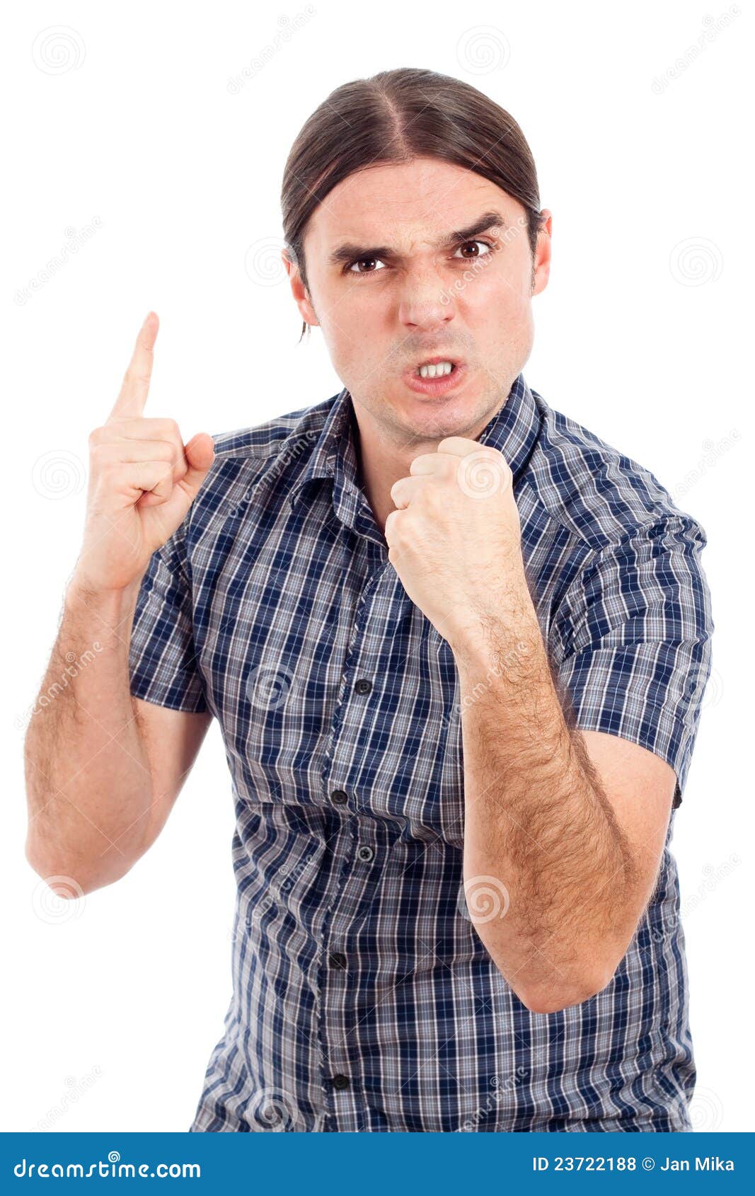 Furious Angry Aggressive Man Stock Photo - Image of hand, male: 23722188