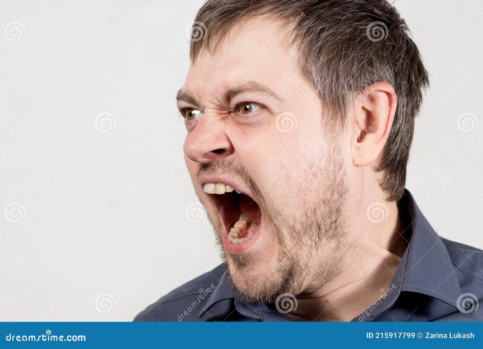 Furious Angry Aggressive Man Royalty-Free Stock Photo | CartoonDealer ...