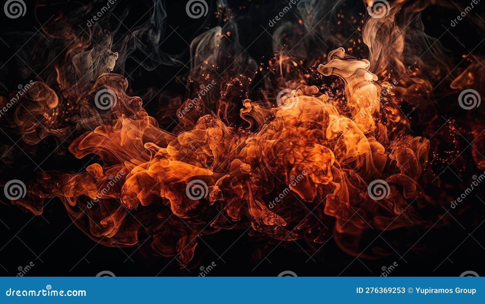 Furious Animal Igniting Bonfire, Blaze Pattern Ablaze Generated by AI ...