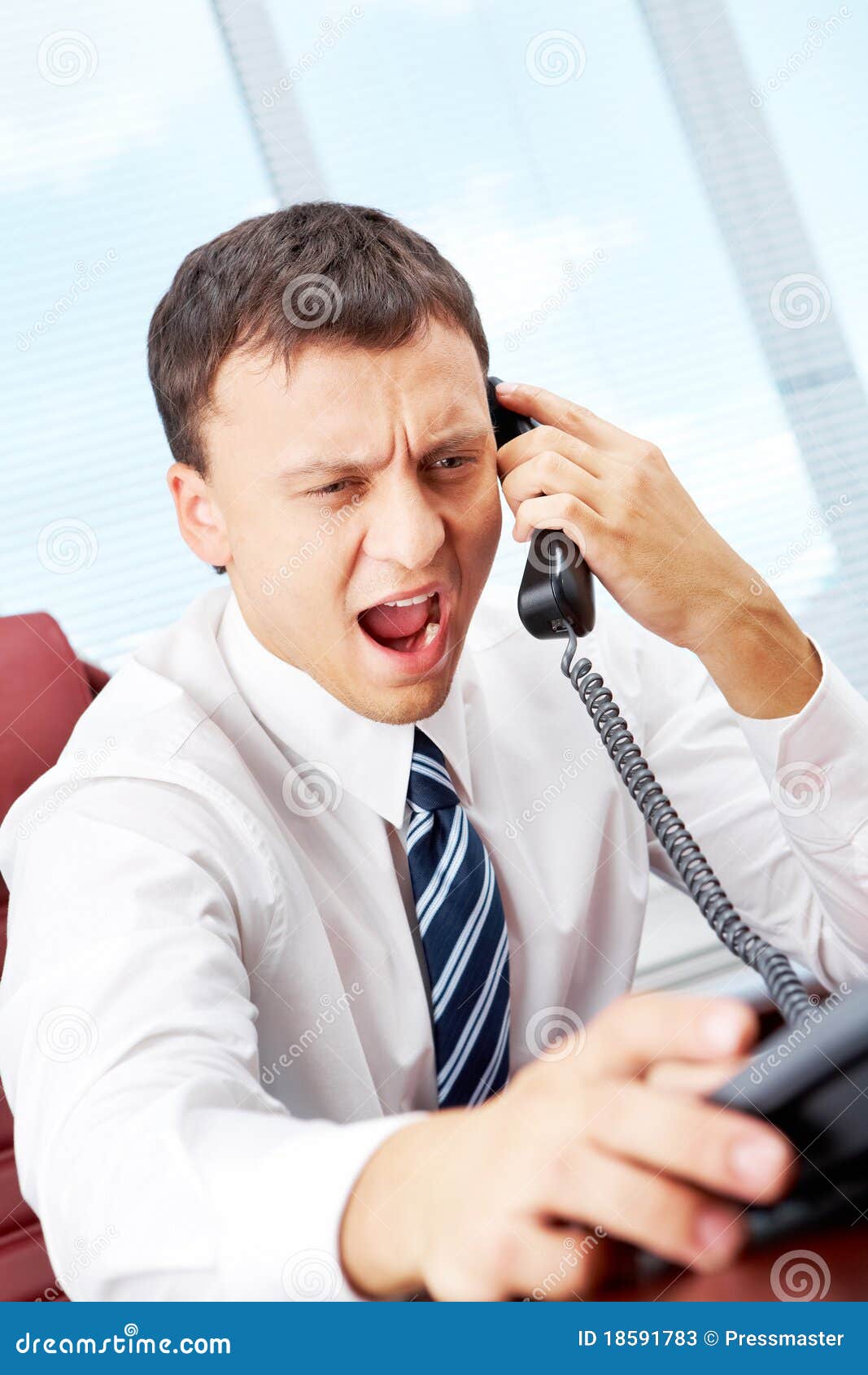 Furious boss stock image. Image of executive, office - 18591783