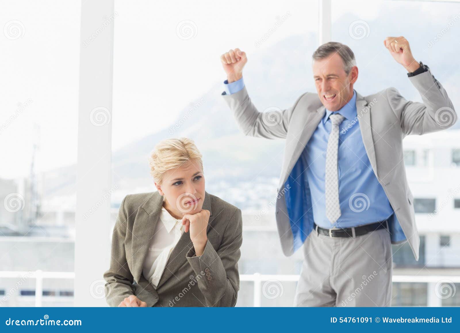 Furious Boss Yelling at Colleague Stock Image - Image of caucasian ...