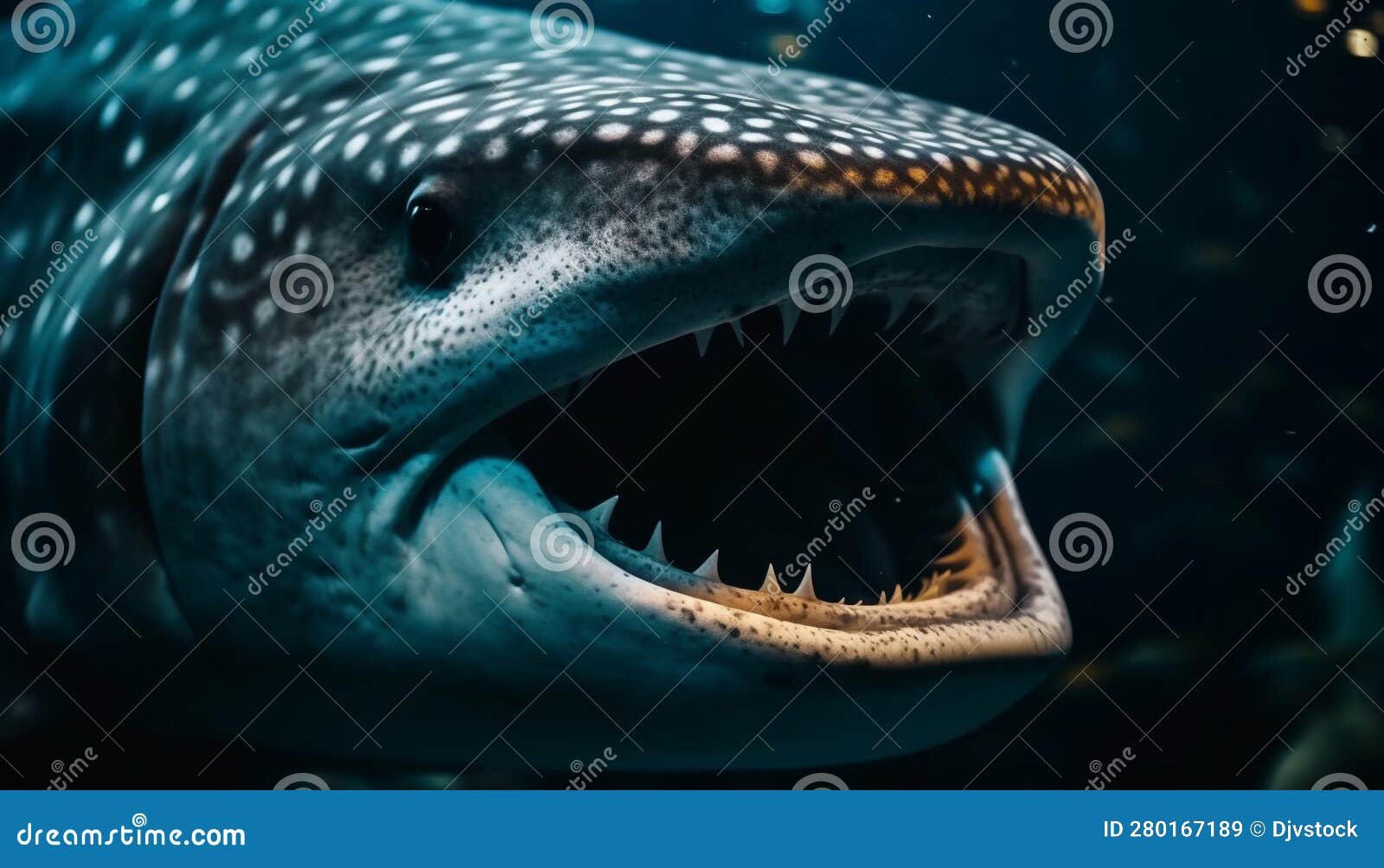 Furious Crocodile Sharp Teeth Evoke Fear in Underwater Confrontation ...