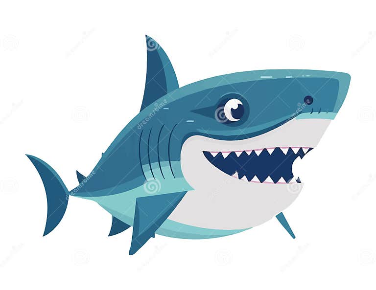 Furious Fish with Sharp Teeth Stock Vector - Illustration of evil ...