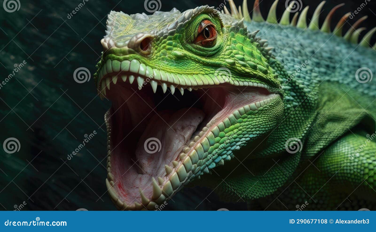 Furious Lizard in High-Resolution Image. Capturing Intense Emotions ...