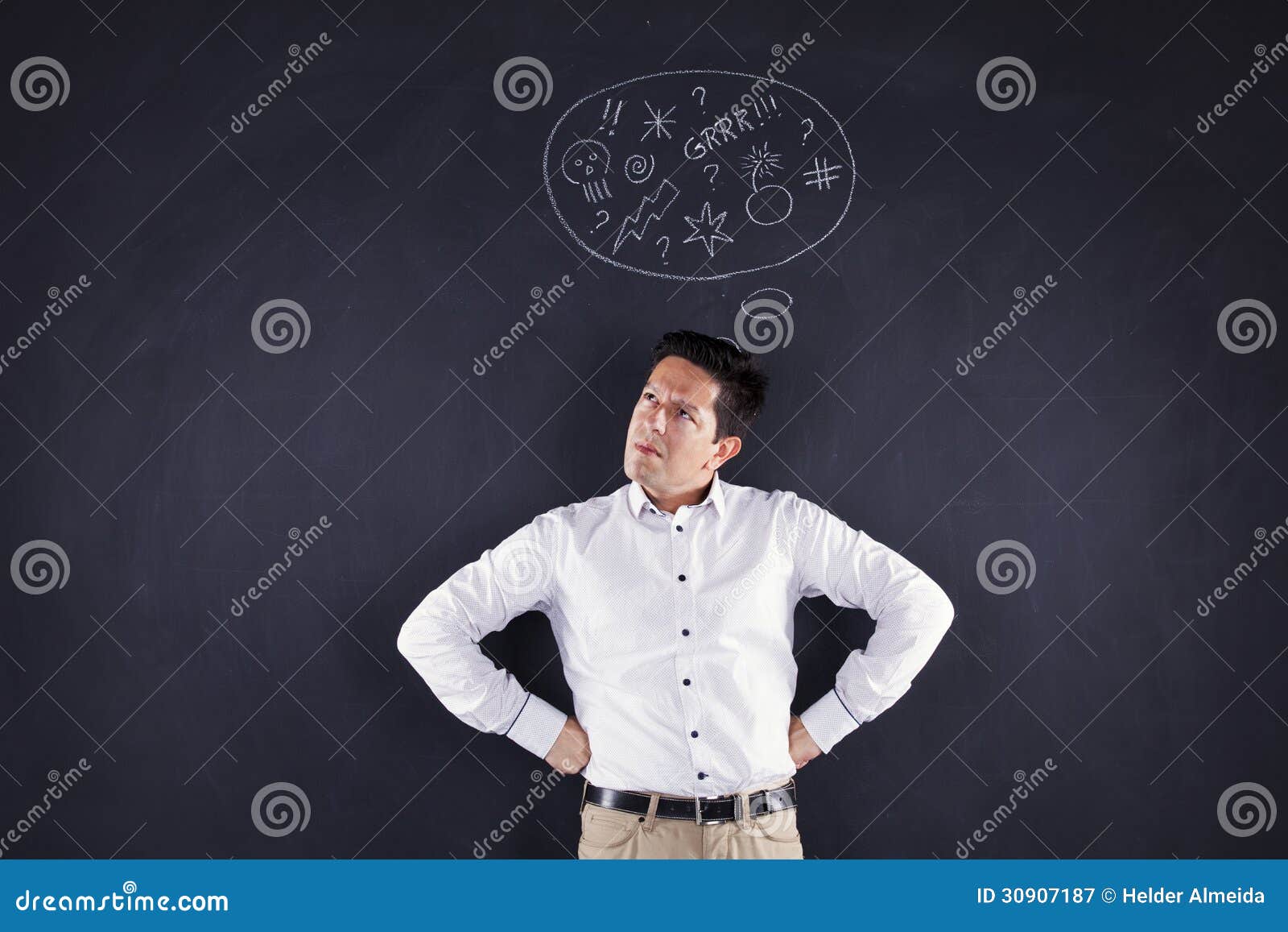 Furious man stock image. Image of displeased, emotional - 30907187