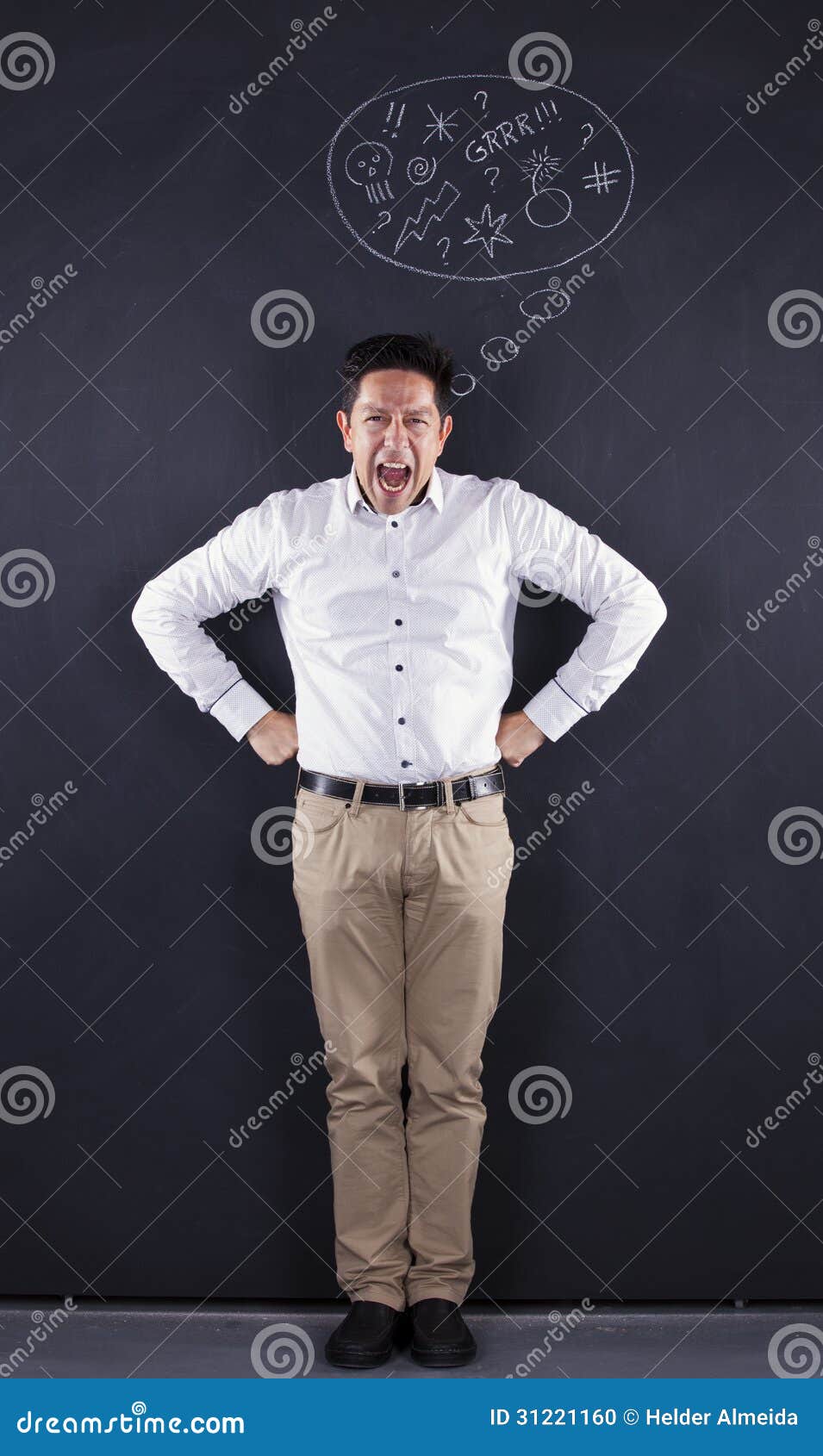 Furious man stock photo. Image of emotional, caucasian - 31221160