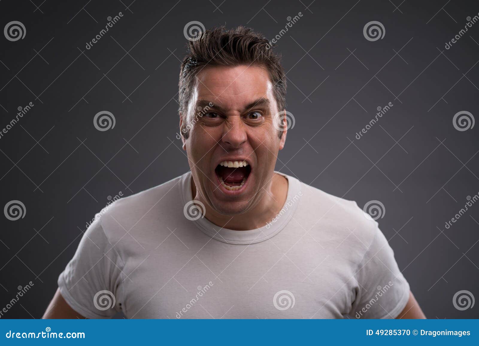 Furious man stock photo. Image of person, furious, aggressive - 49285370