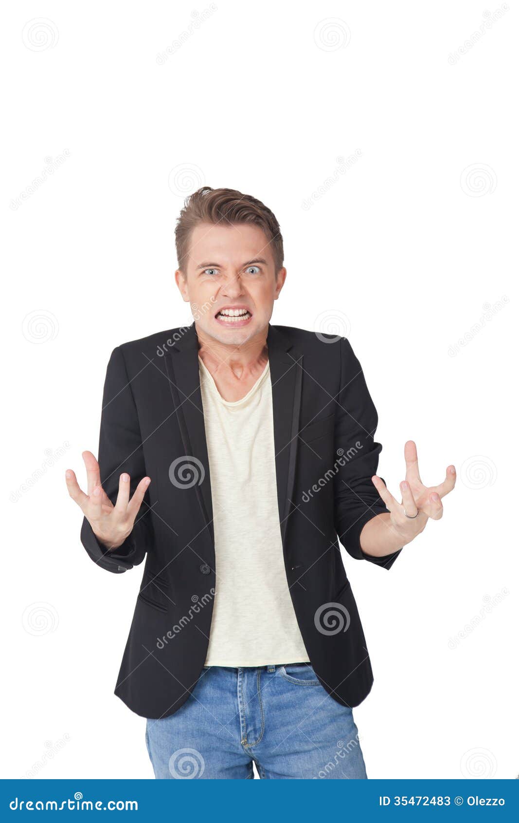 Furious young man stock image. Image of concepts, background - 35472483