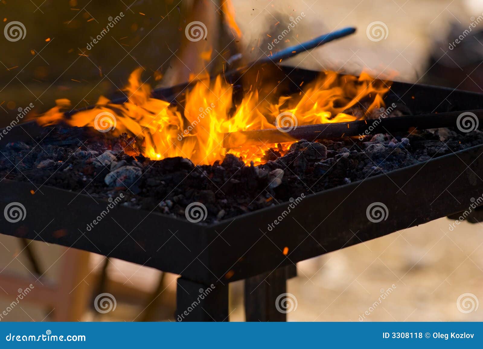 Furnace stock photo. Image of orange, furnace, fireplace - 3308118