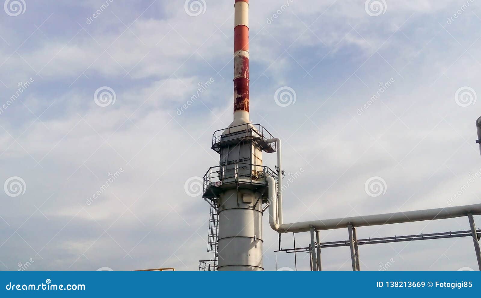 Furnace for Heating Oil at the Refinery Stock Image - Image of ...