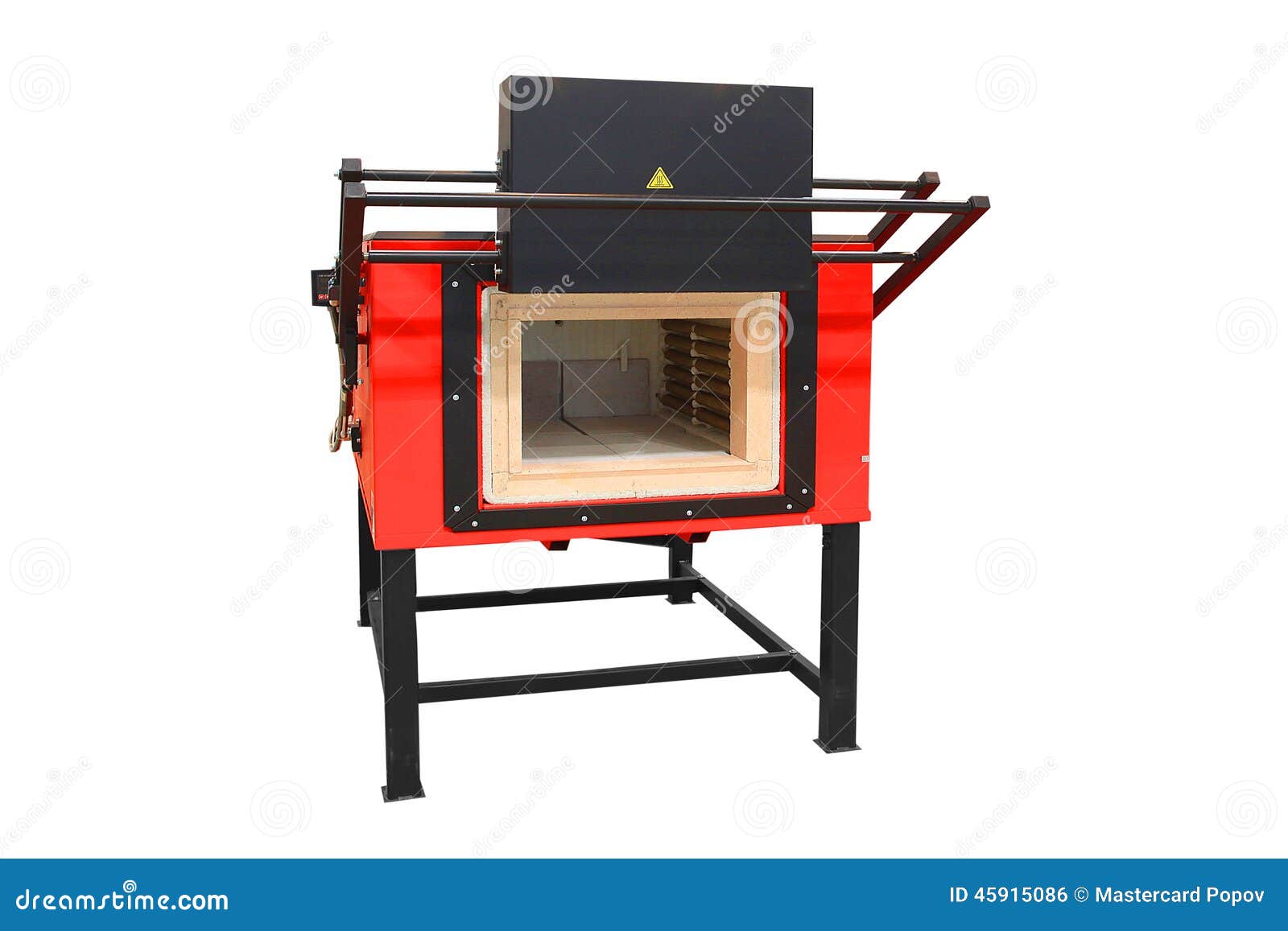 Furnace for heating steel stock photo. Image of molten - 45915086