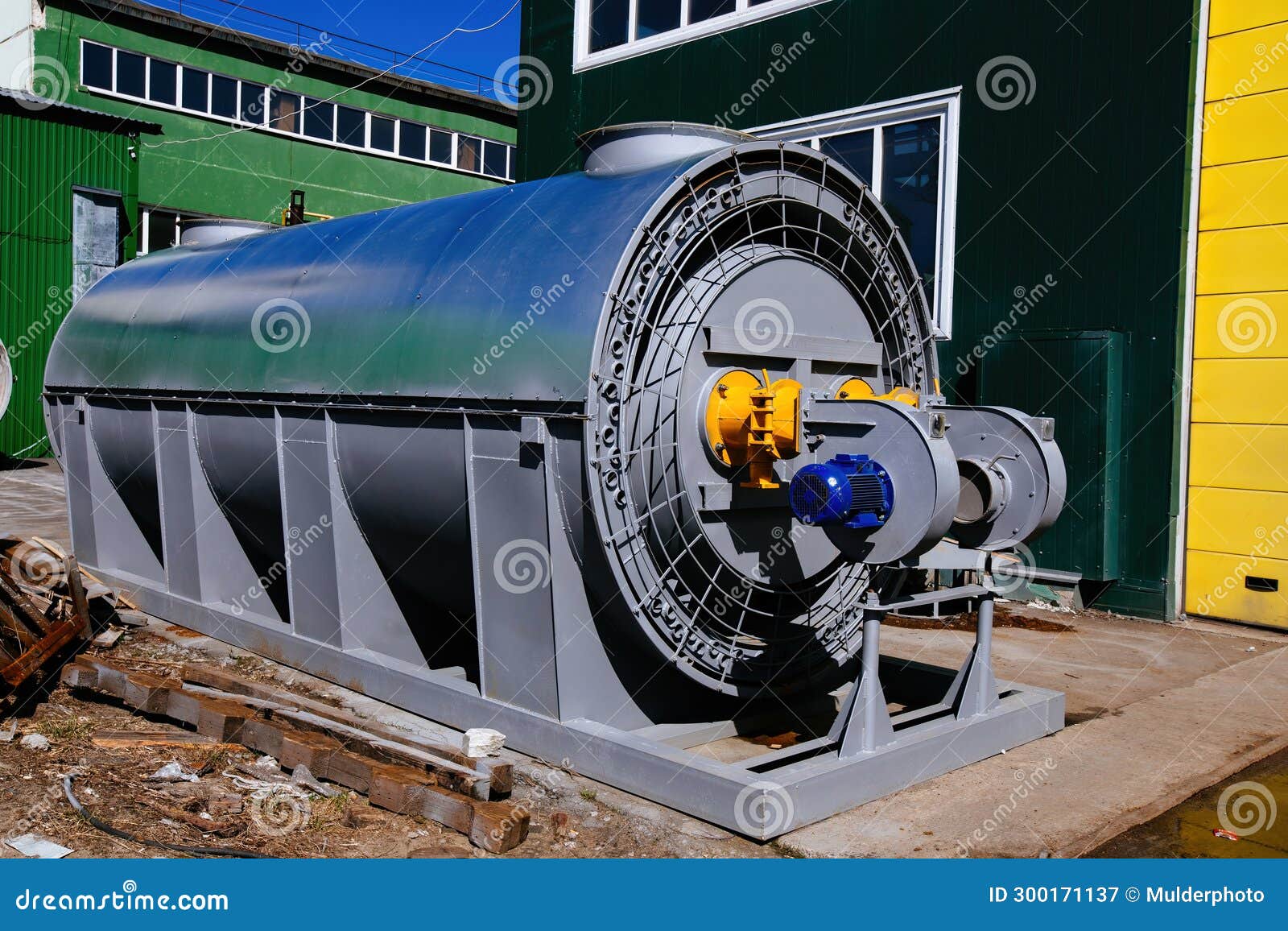 Grain Drying Complex. Modern Grain Elevator With Silos In Agriculture ...