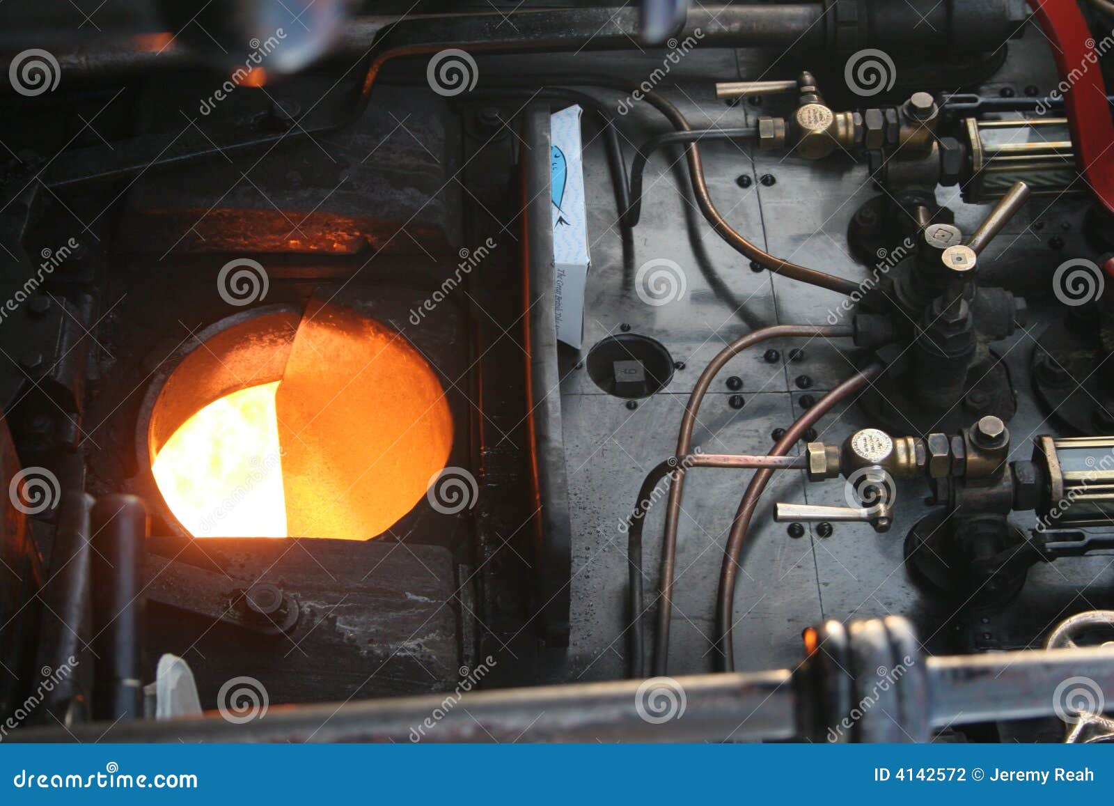 Furnance in steam train stock photo. Image of steam, transportation ...