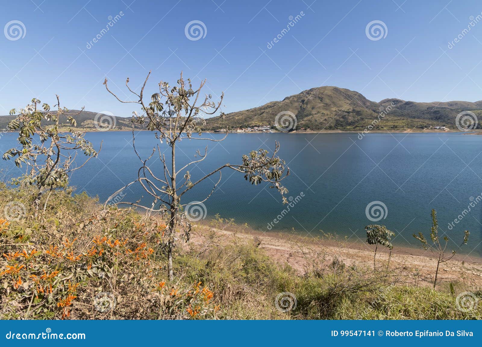 Furnas Dam in Minas Gerais, Brazil Stock Image - Image of clear ...