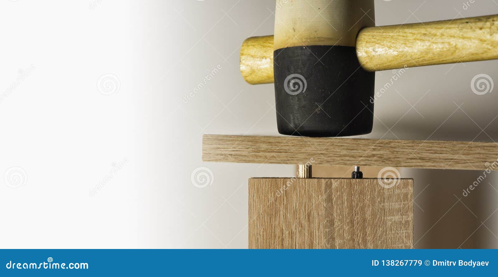 Furniture Assembled with the Help of a Mallet Stock Image - Image of ...