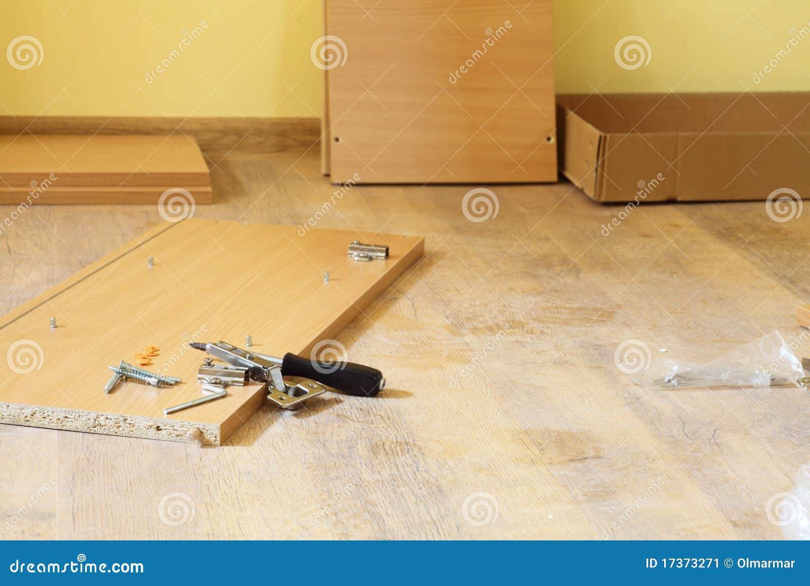 Furniture assembling kit stock image. Image of constructing - 17373271