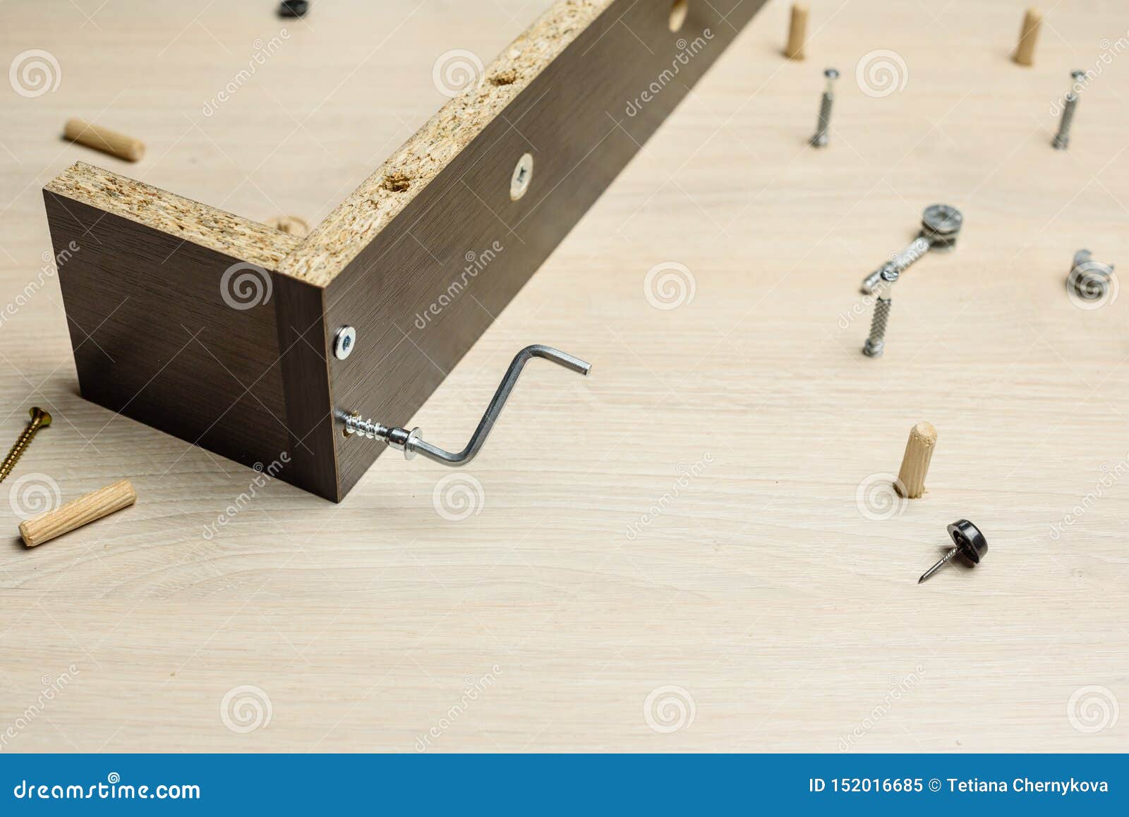 Furniture Assembly Using a Tools, Cordless Screwdriver, Clips and ...