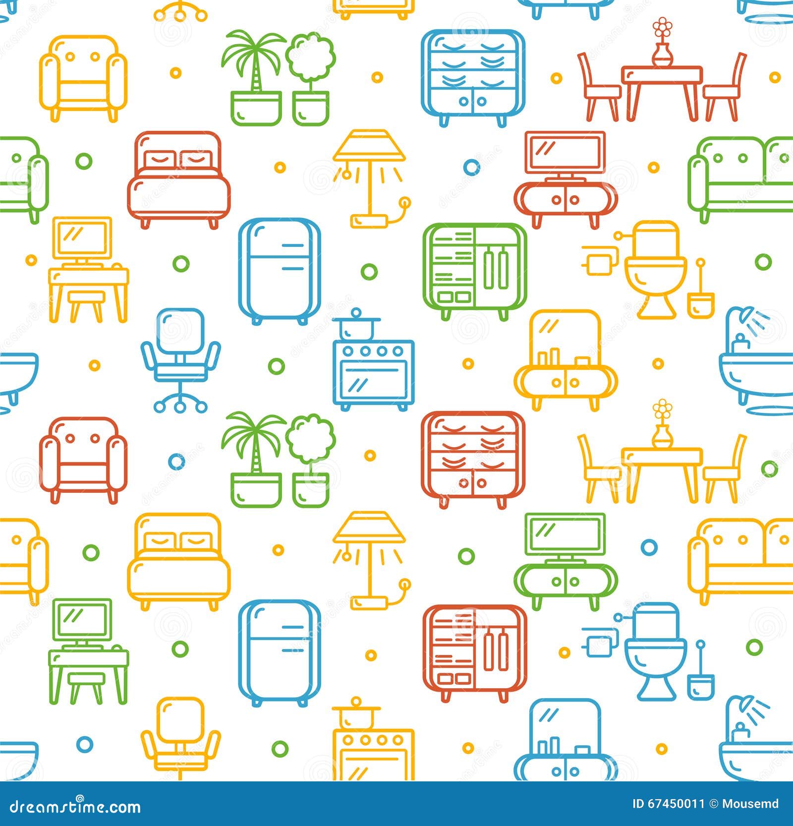 Furniture Background Seamless Pattern, Subtle Plaid Vector Textile ...