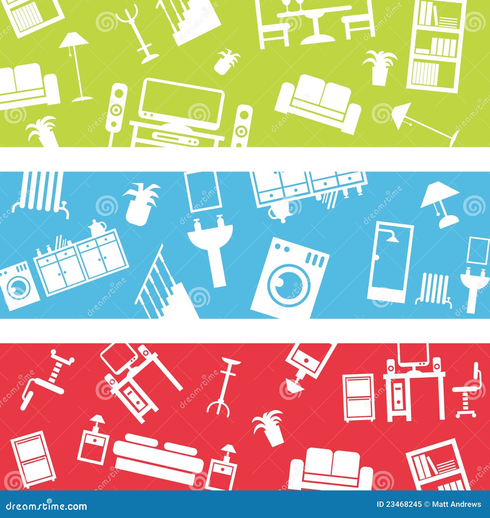 Furniture banners stock vector. Illustration of computer - 23468245