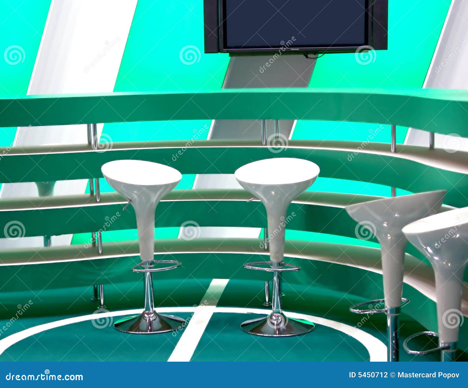 Furniture For A Bar In Green Tones Picture. Image: 5450712