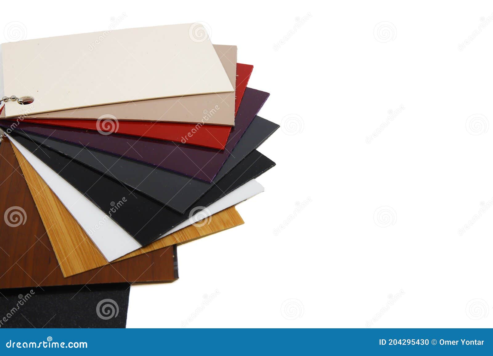 Furniture Coating Color Selection Chart Stock Photo - Image of card ...