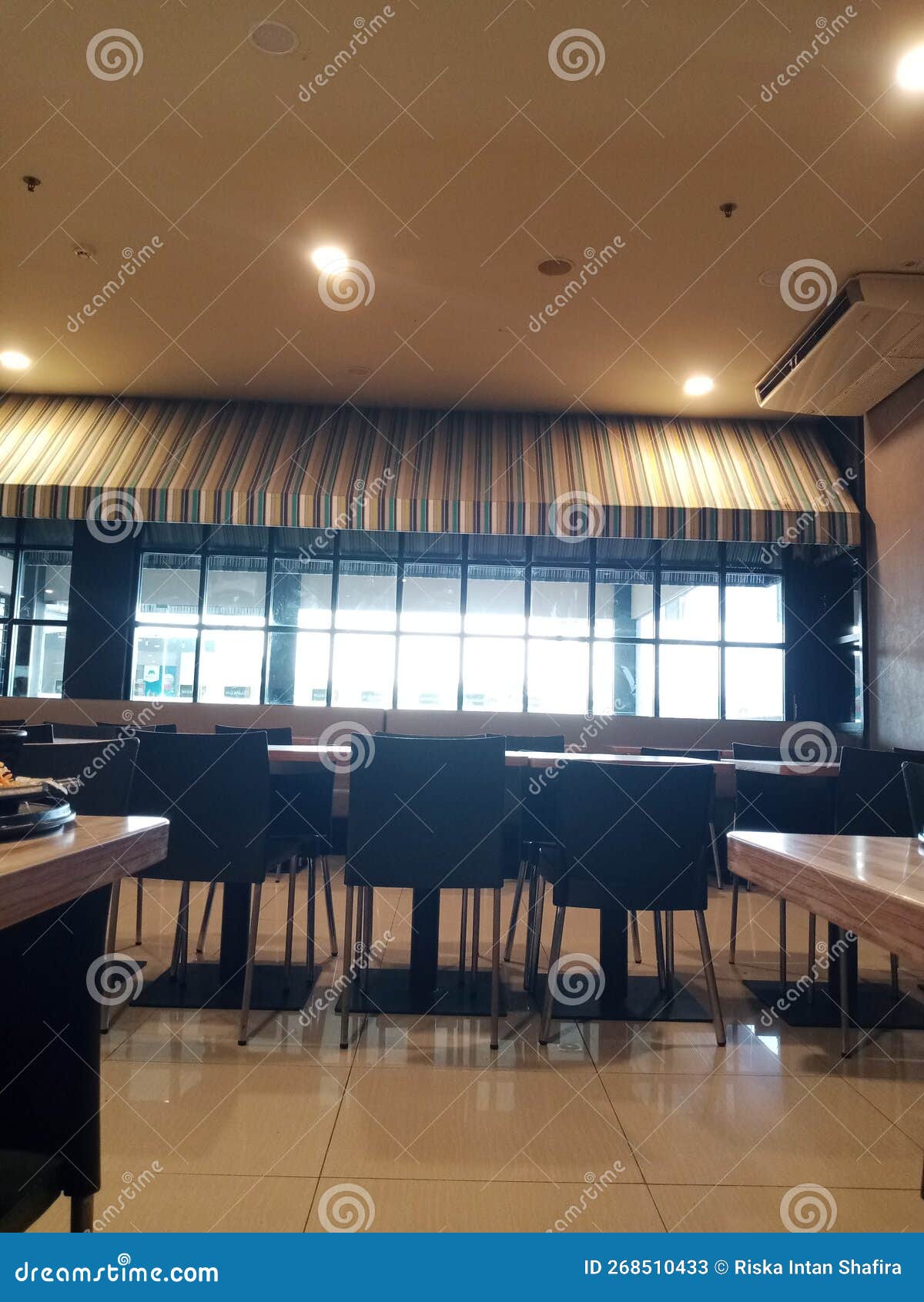 Furniture in Corner of the Restaurant Stock Image - Image of ceiling ...