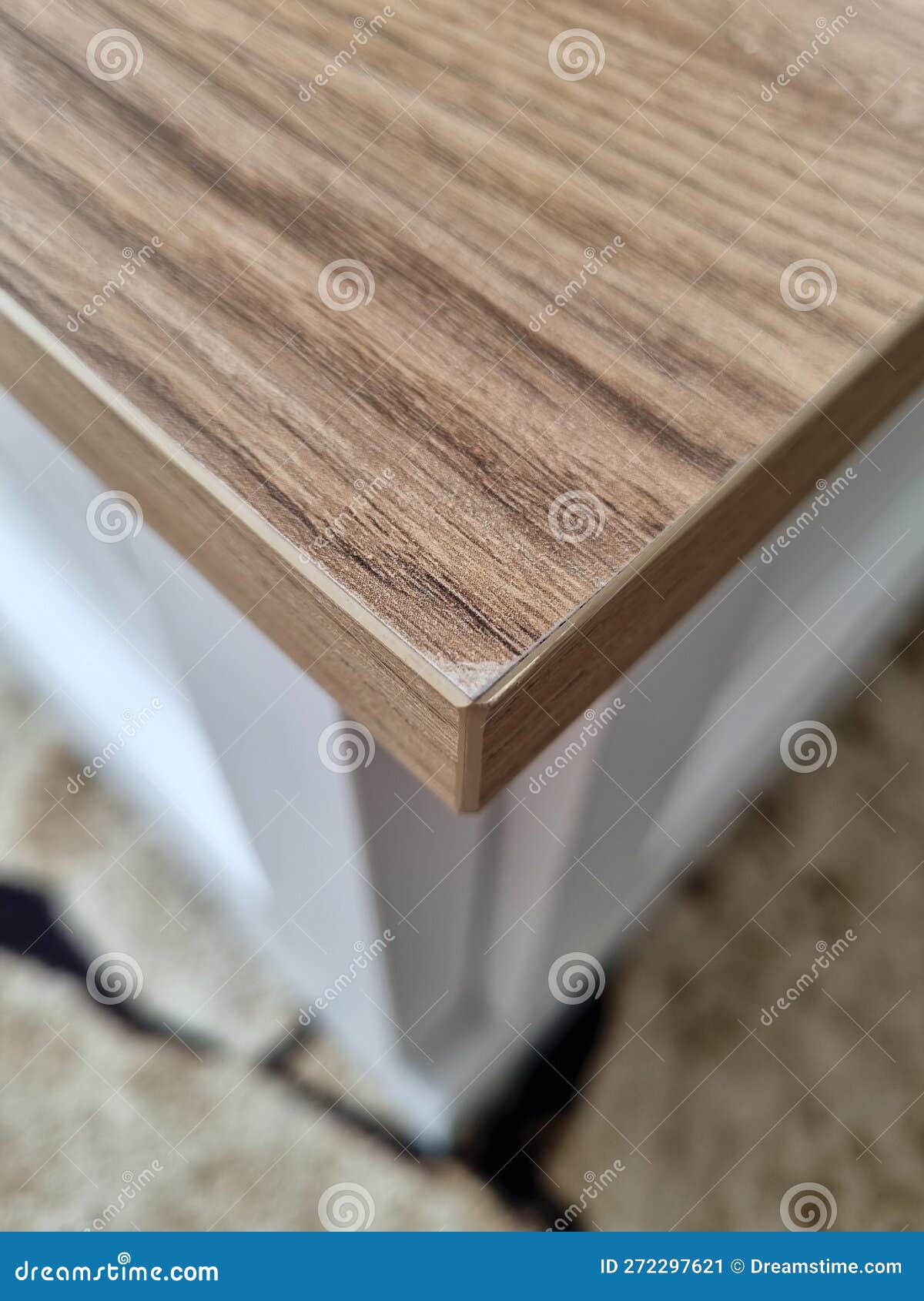 Furniture with Damaged Corner Stock Image - Image of flooring ...