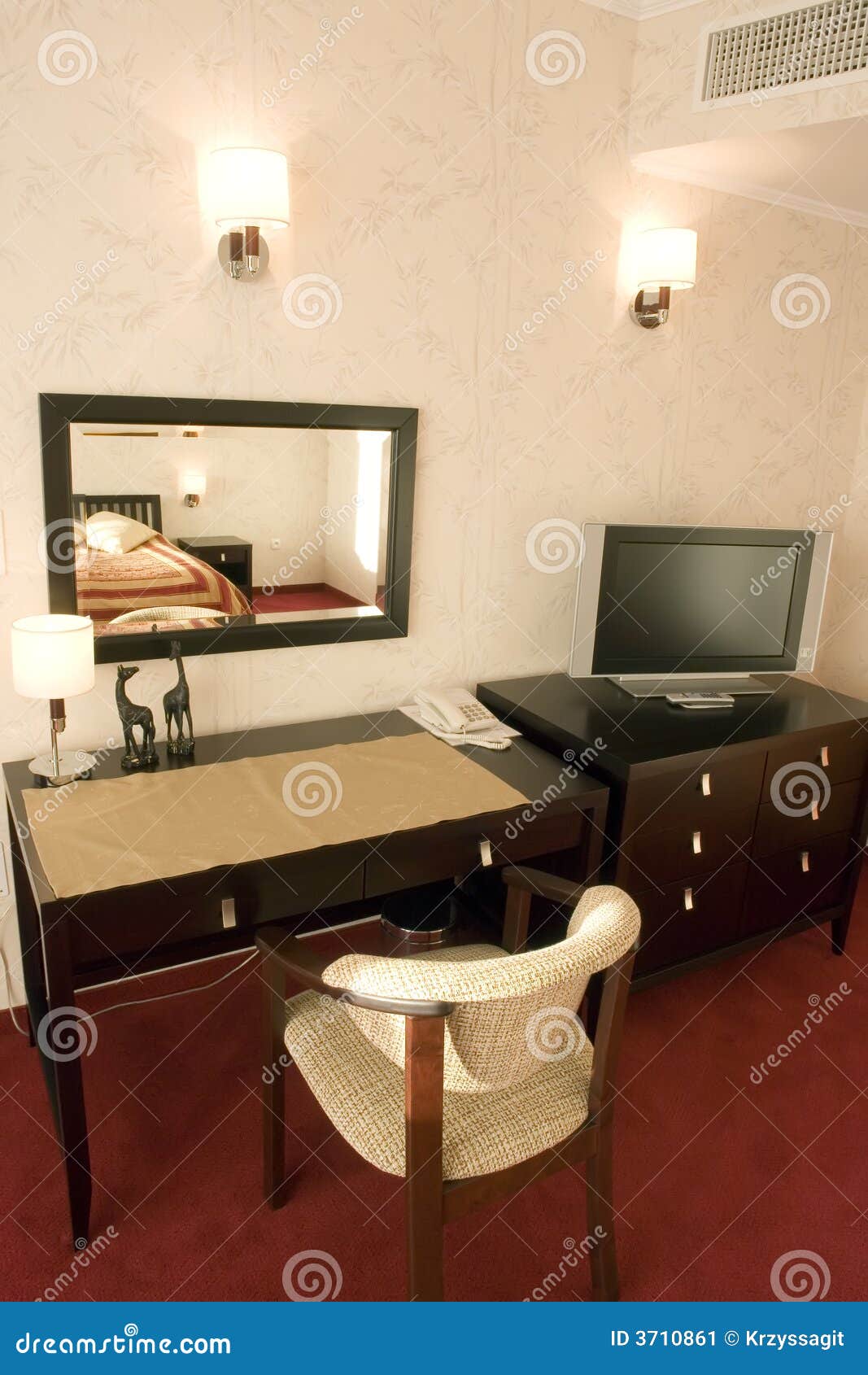 Furniture in hotel room stock image. Image of comfortable - 3710861