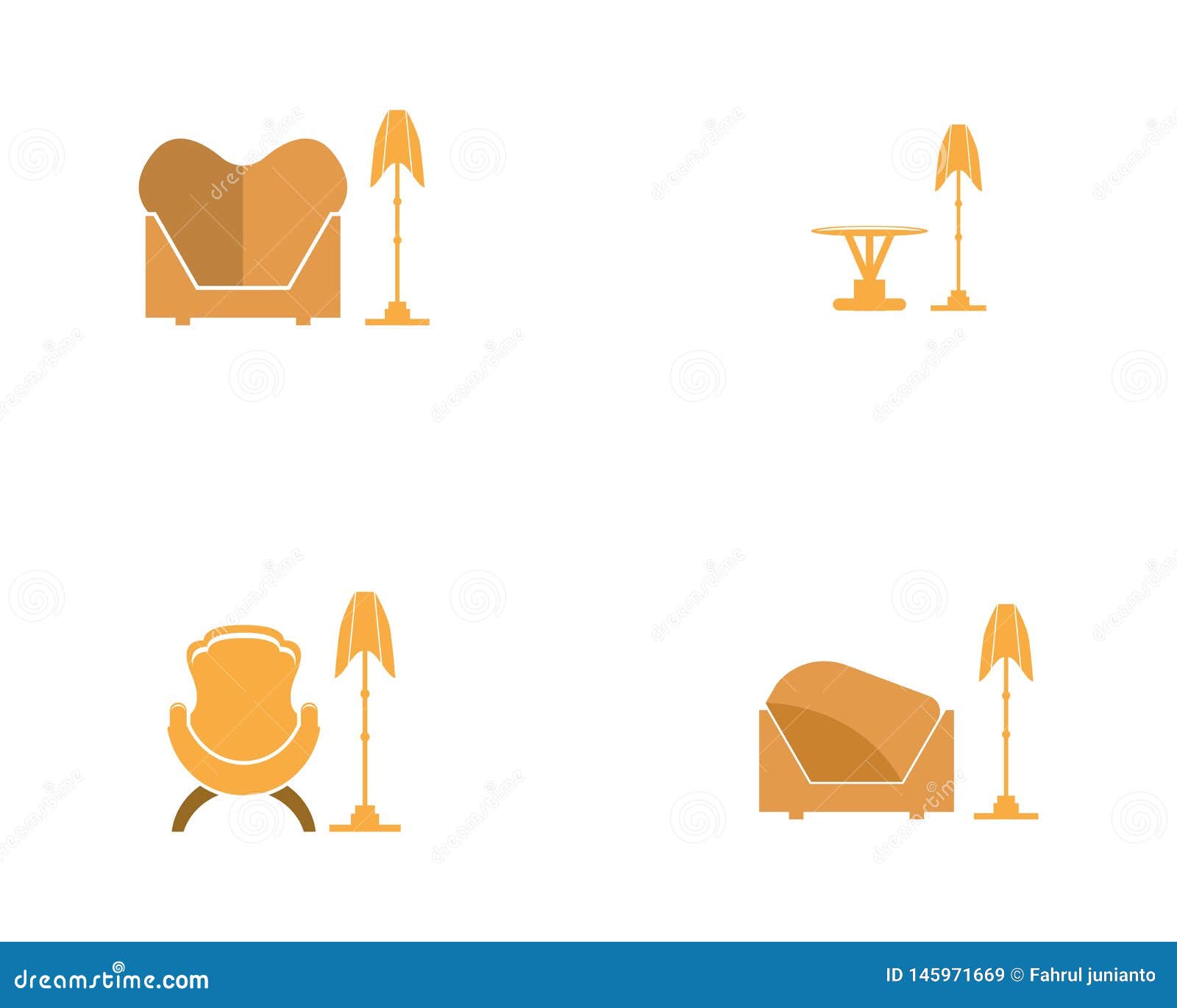 Furniture icon logo vector stock vector. Illustration of symbol - 145971669