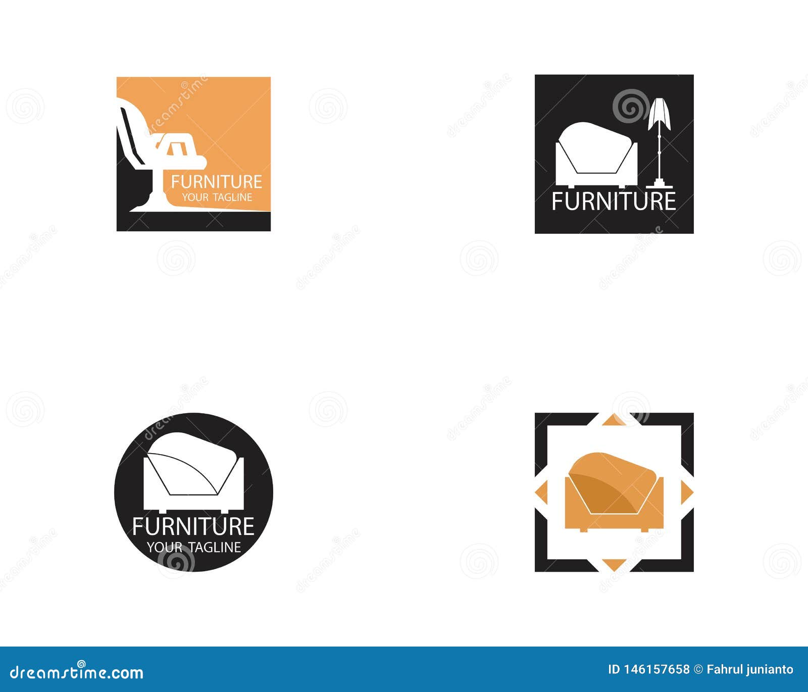 Furniture icon logo vector stock vector. Illustration of business ...