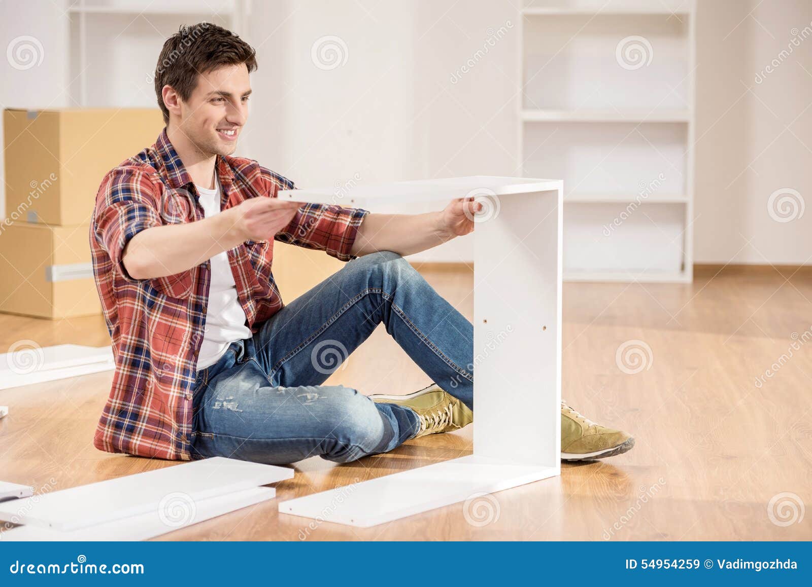 Furniture installation stock image. Image of assembling - 54954259