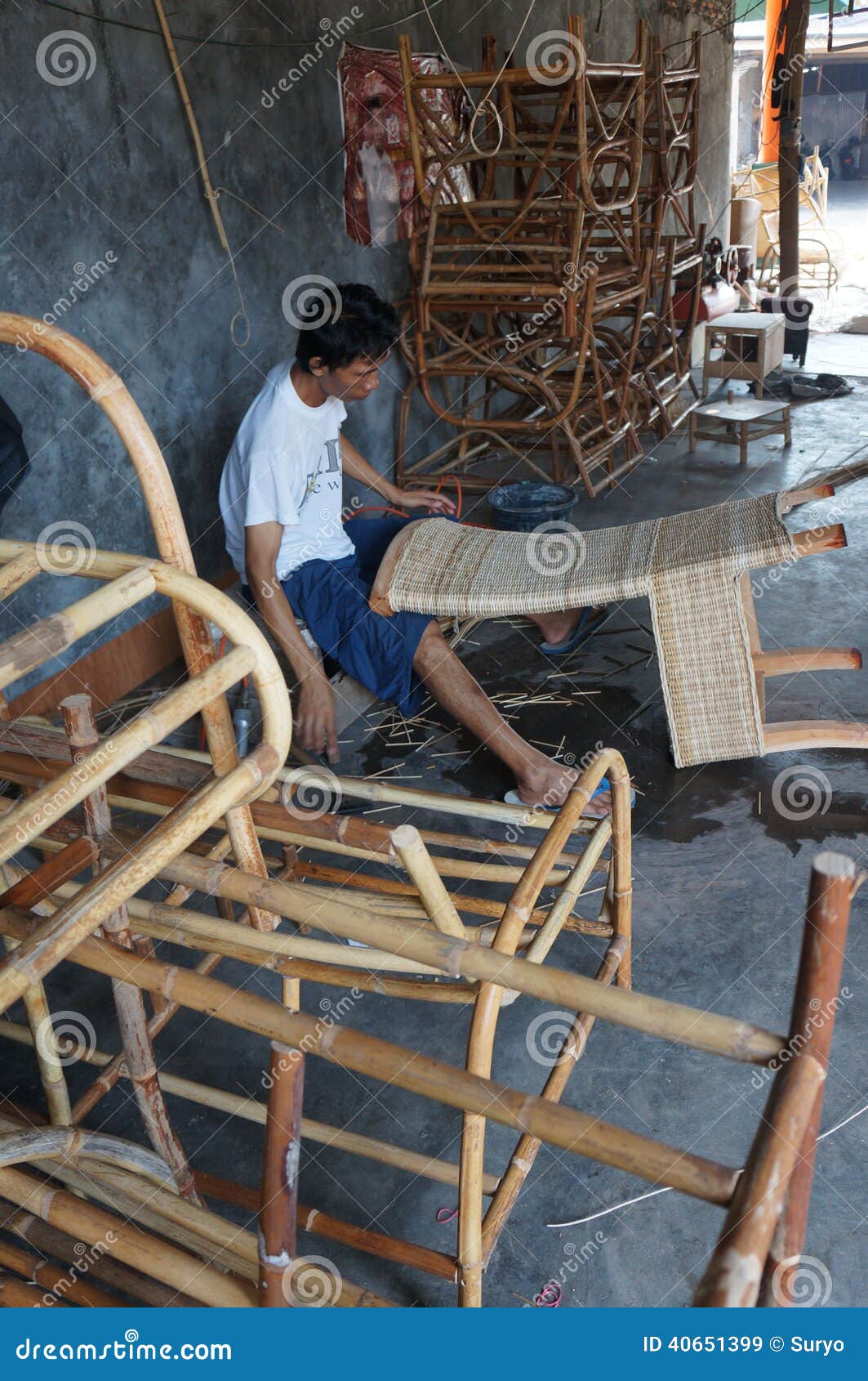 Furniture from rattan editorial stock image. Image of solo - 40651399