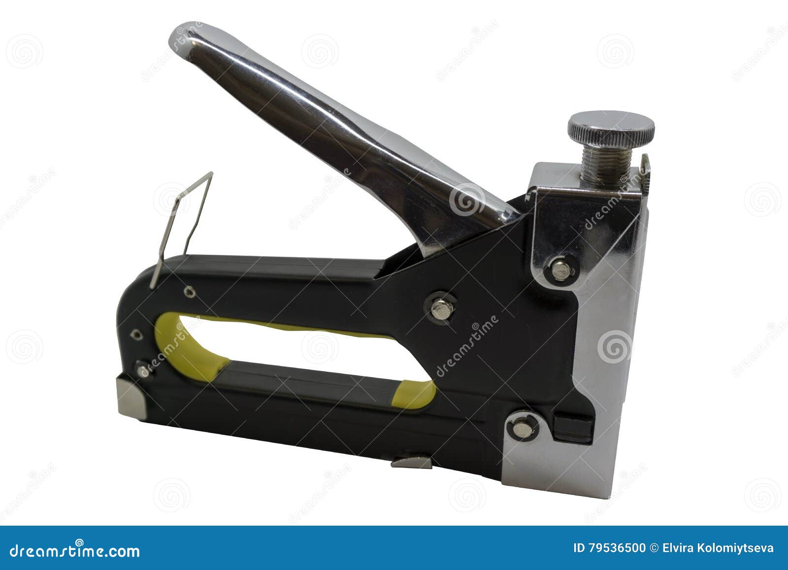 Furniture stapler black stock photo. Image of hammer - 79536500