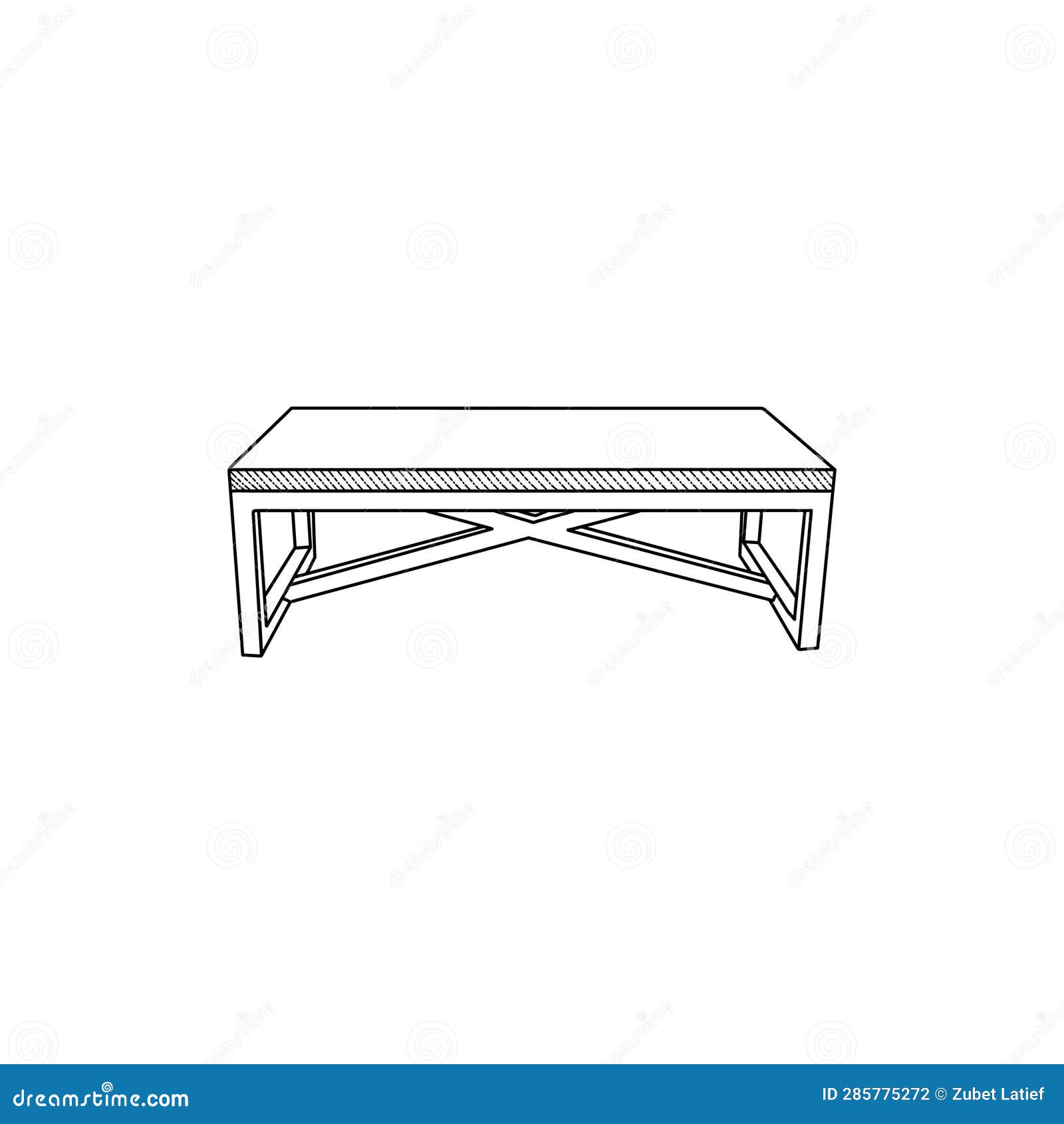 Furniture Table Line Art Vector Logo, Modern Template Design, Vector ...