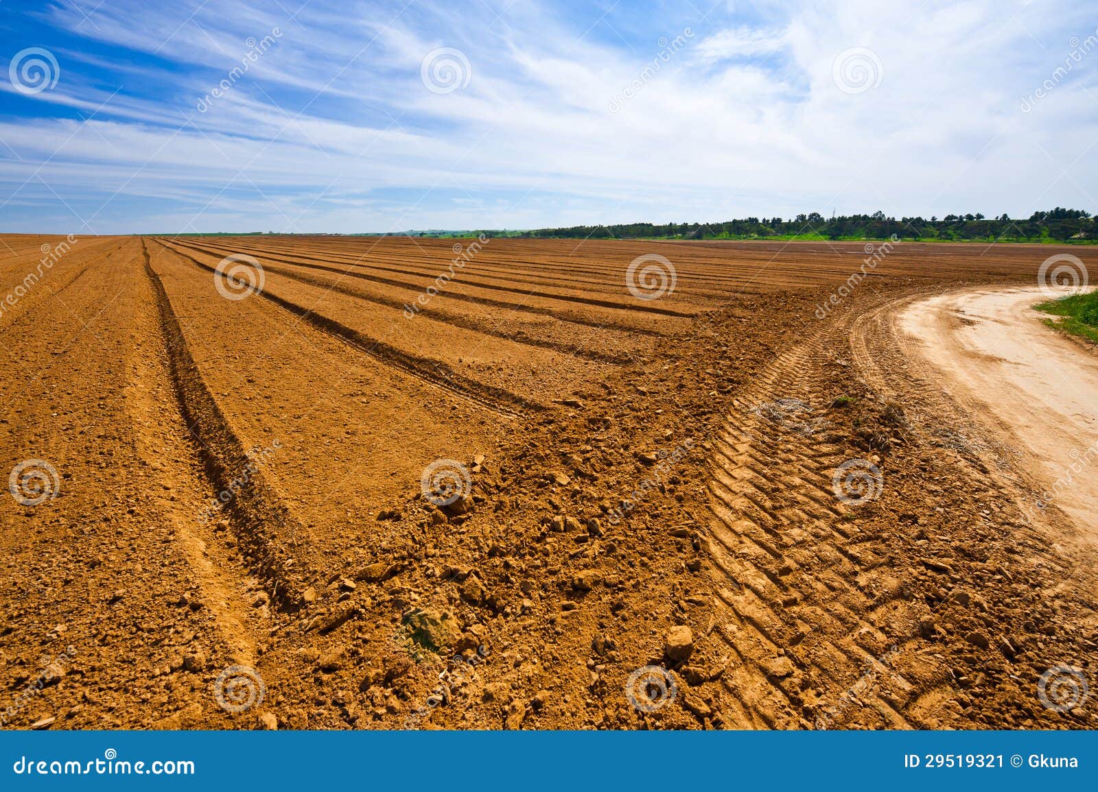 Furrow stock image. Image of agronomy, country, asia - 29519321