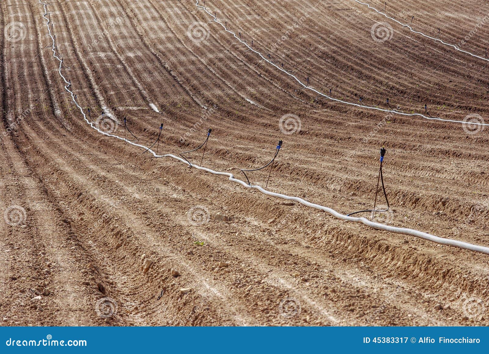 Furrows stock image. Image of countryside, cultivated - 45383317