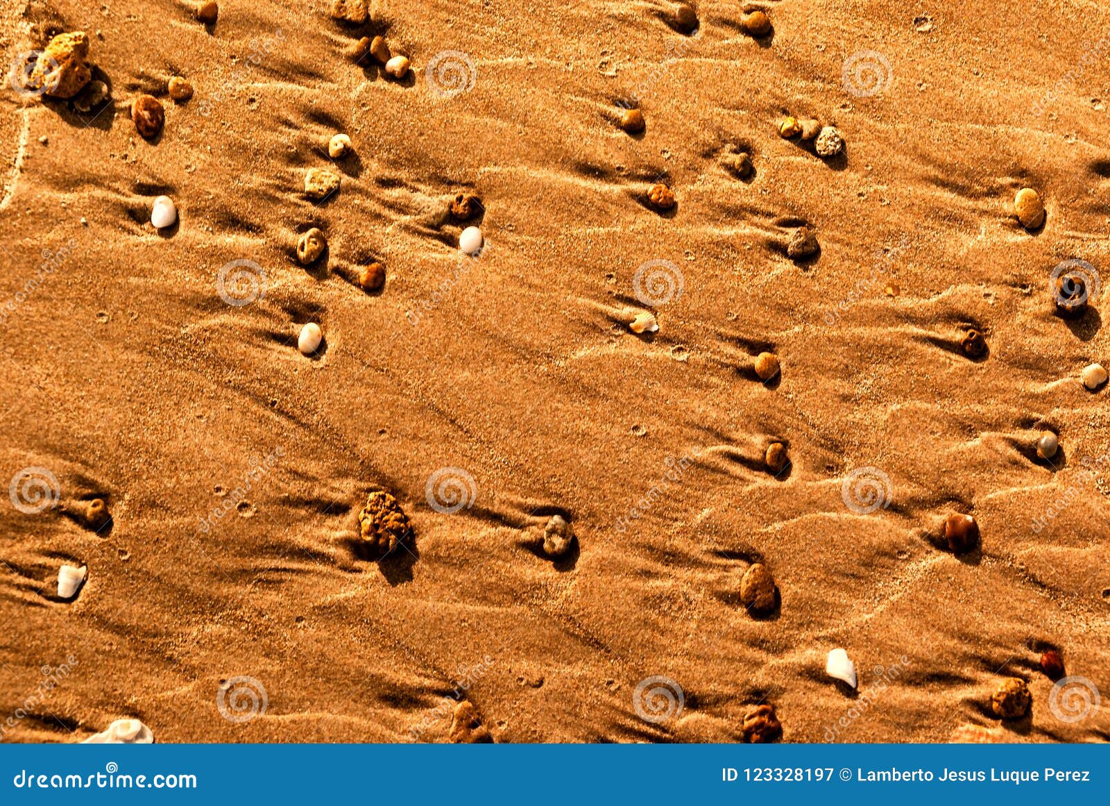 Furrows in the Sand of the Beach Formed by Stones Stock Image - Image ...