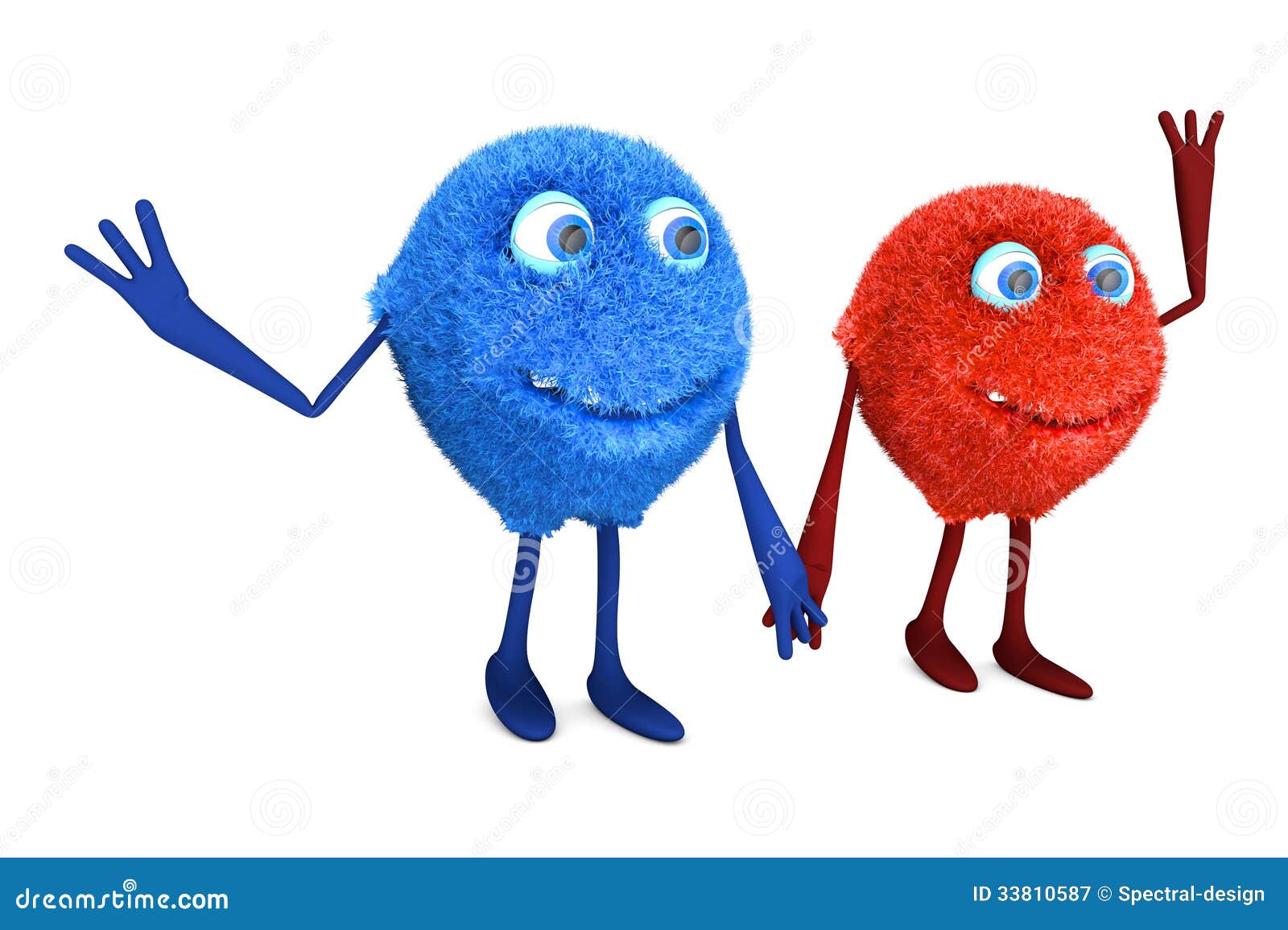 Furry cartoon couple stock illustration. Illustration of friend - 33810587