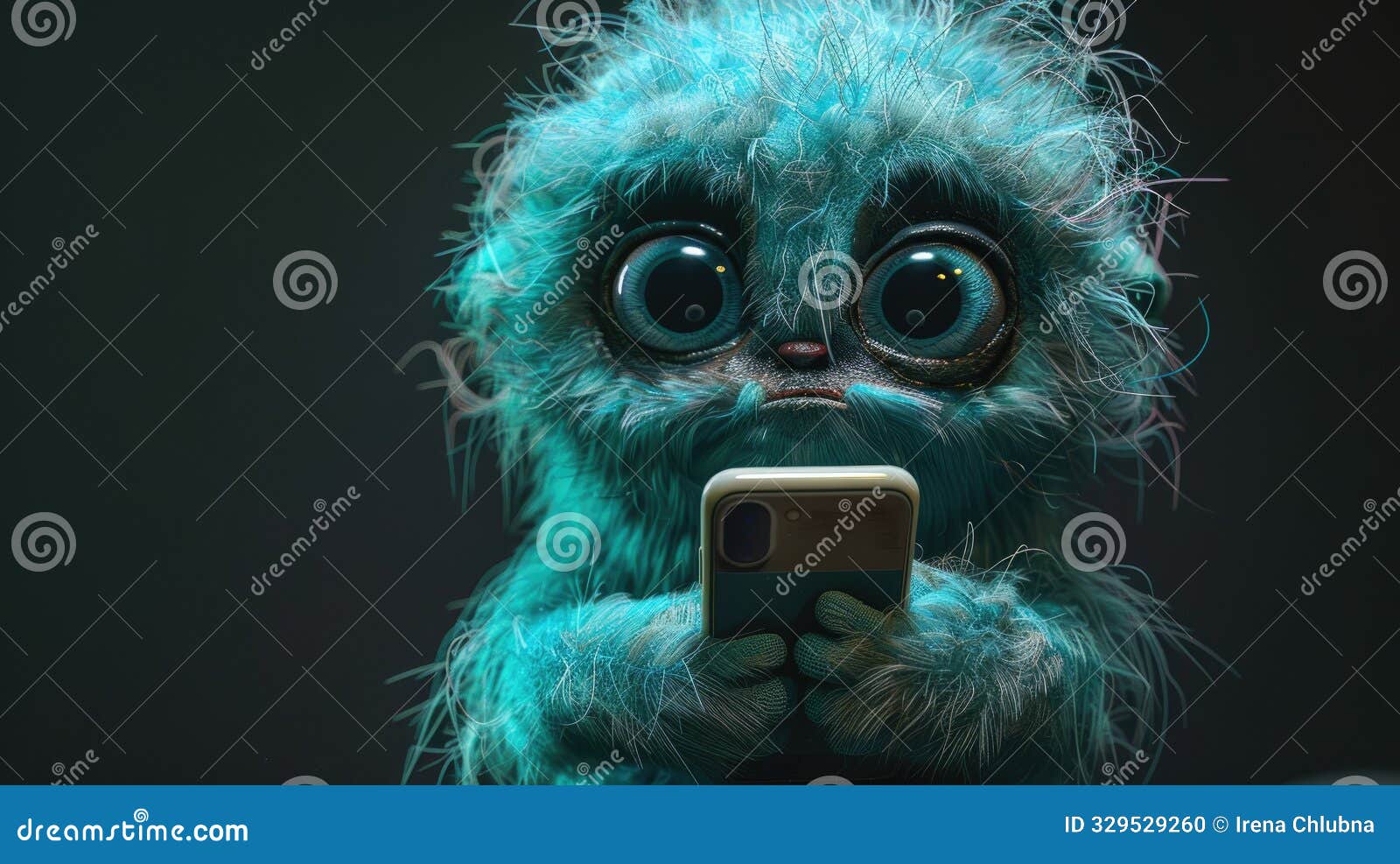 Furry Creature In Forest Royalty-Free Stock Photography | CartoonDealer ...