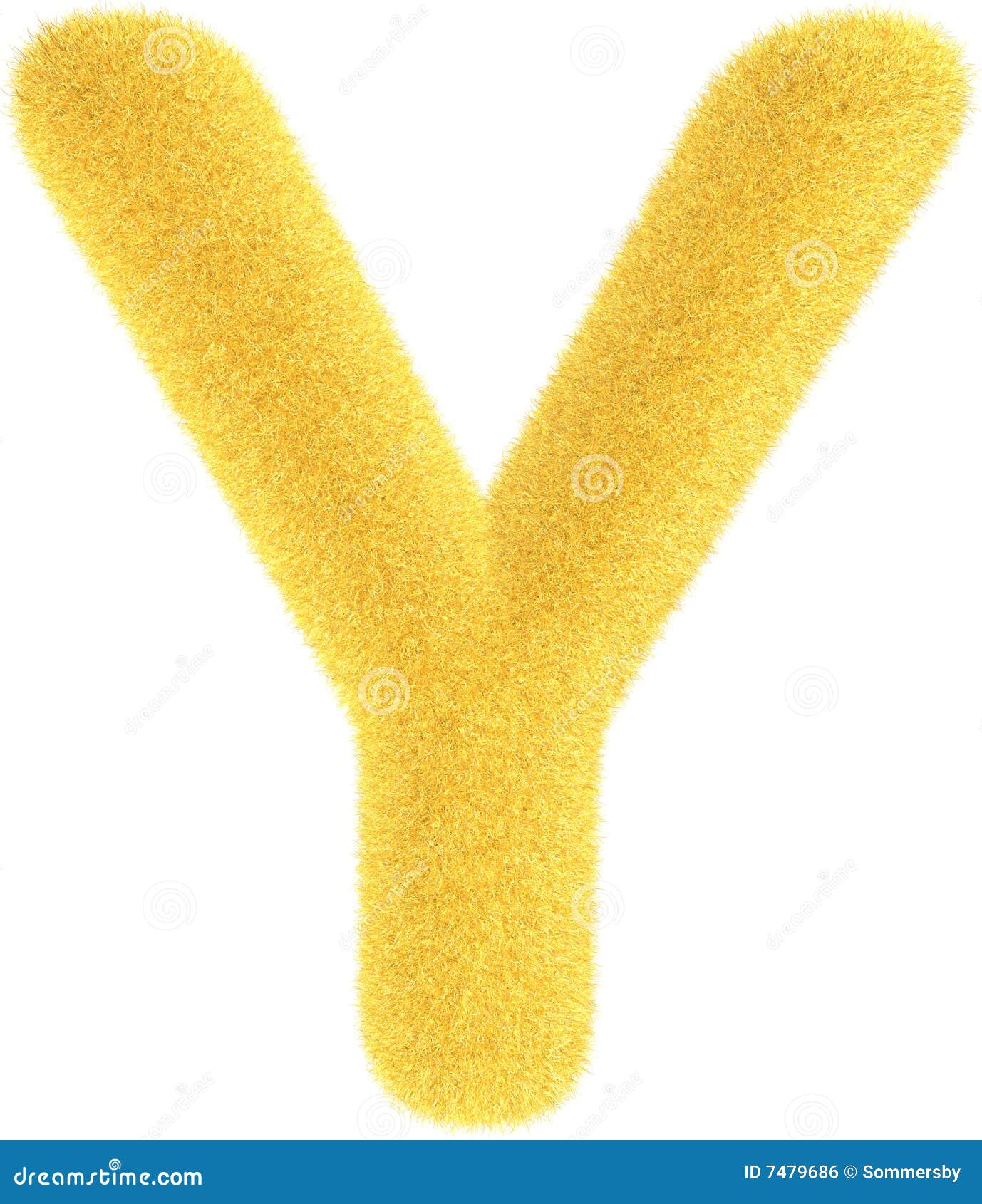 Furry Yellow Letter Stock Photography | CartoonDealer.com #7479686
