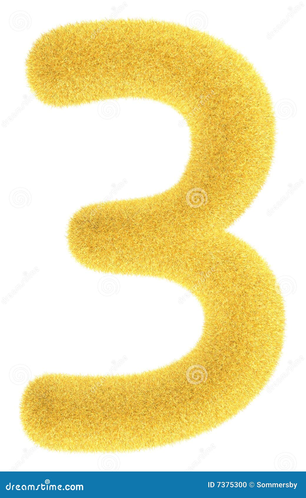 Furry Yellow Letter Stock Photography | CartoonDealer.com #7479350