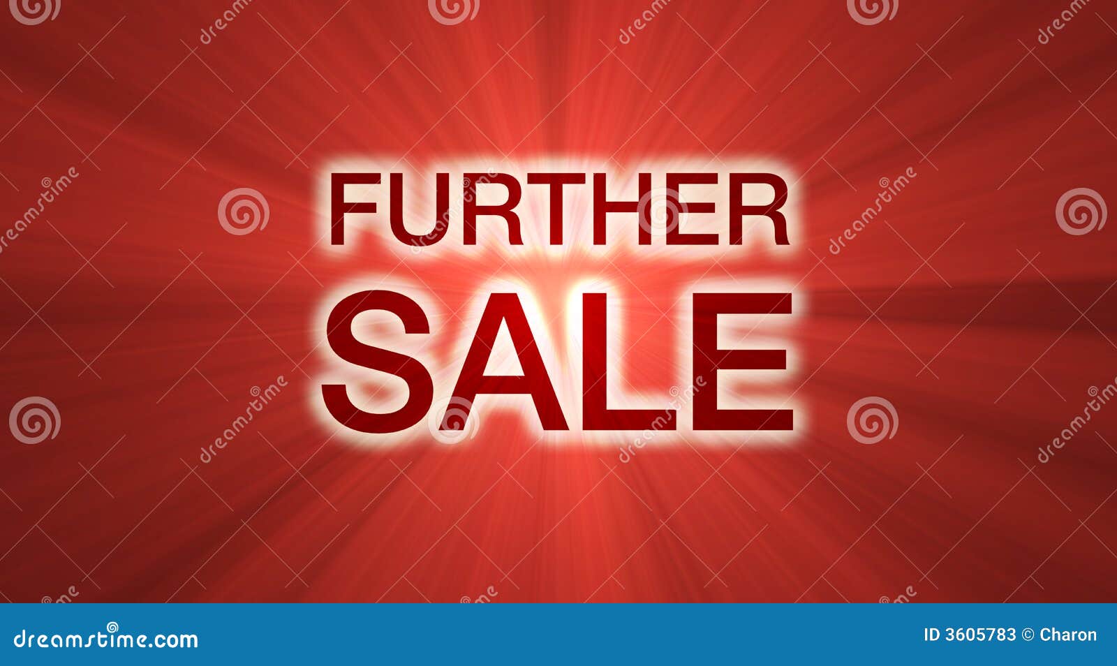 Further Reduction Banner Golden Light Flare Stock Photography ...