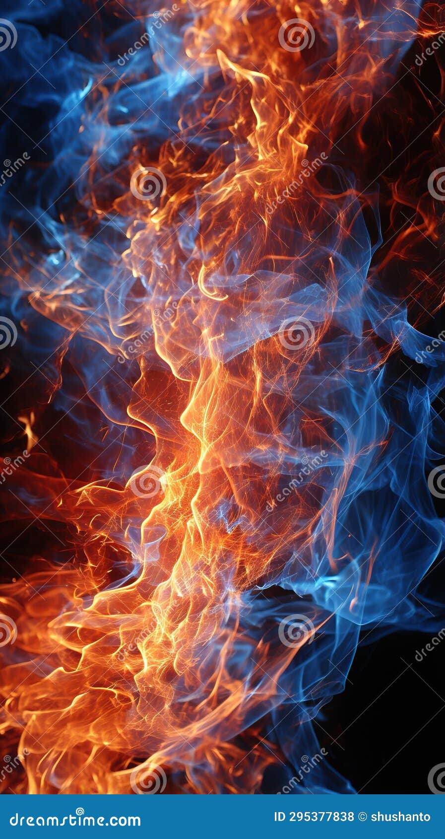 Fury of Lightening and Fire on a Fantasy Battlefield Stock Photo ...